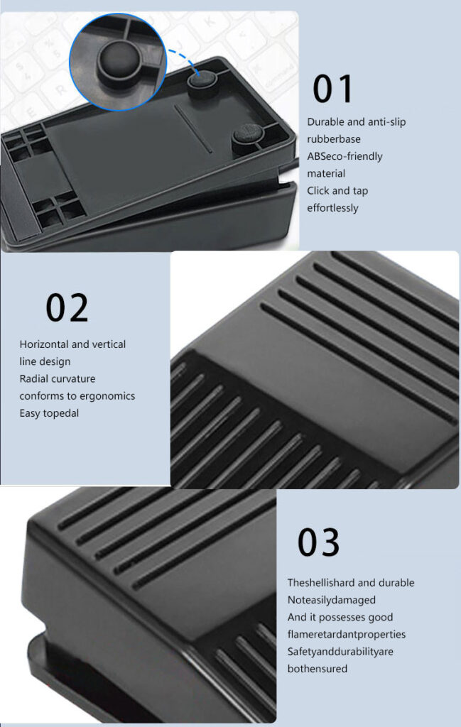 USB foot operated switch with customizable keyboard, mouse key values ...