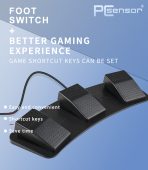 PCsensor Universal custom USB three pedal switch, game programming, picture capture, can replace ...
