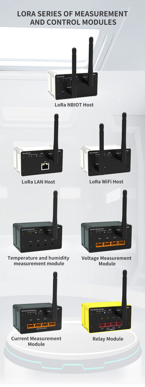 LoRa Industrial Monitoring Module Temperature Humidity Current Voltage ...