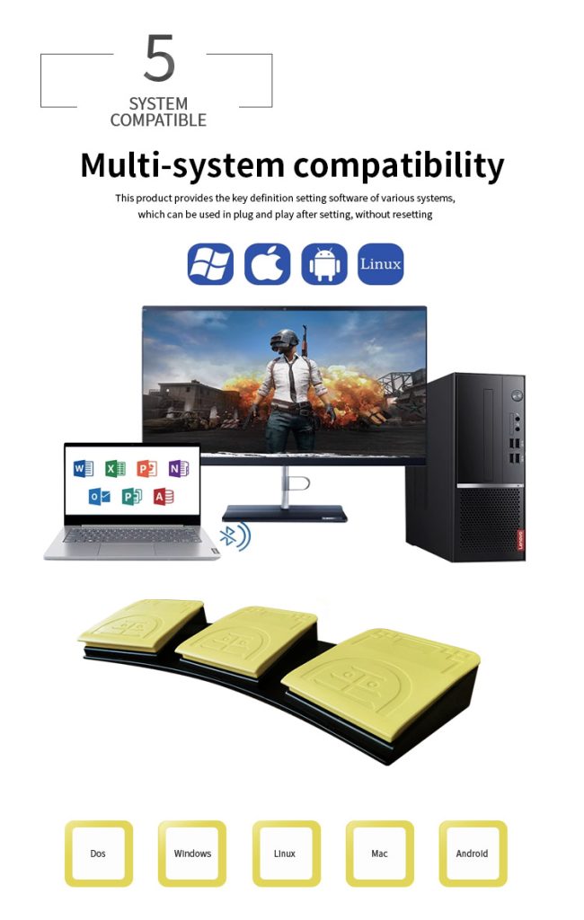 PCsensor Wireless Bluetooth foot switch – PCsensor RDingtech RDing