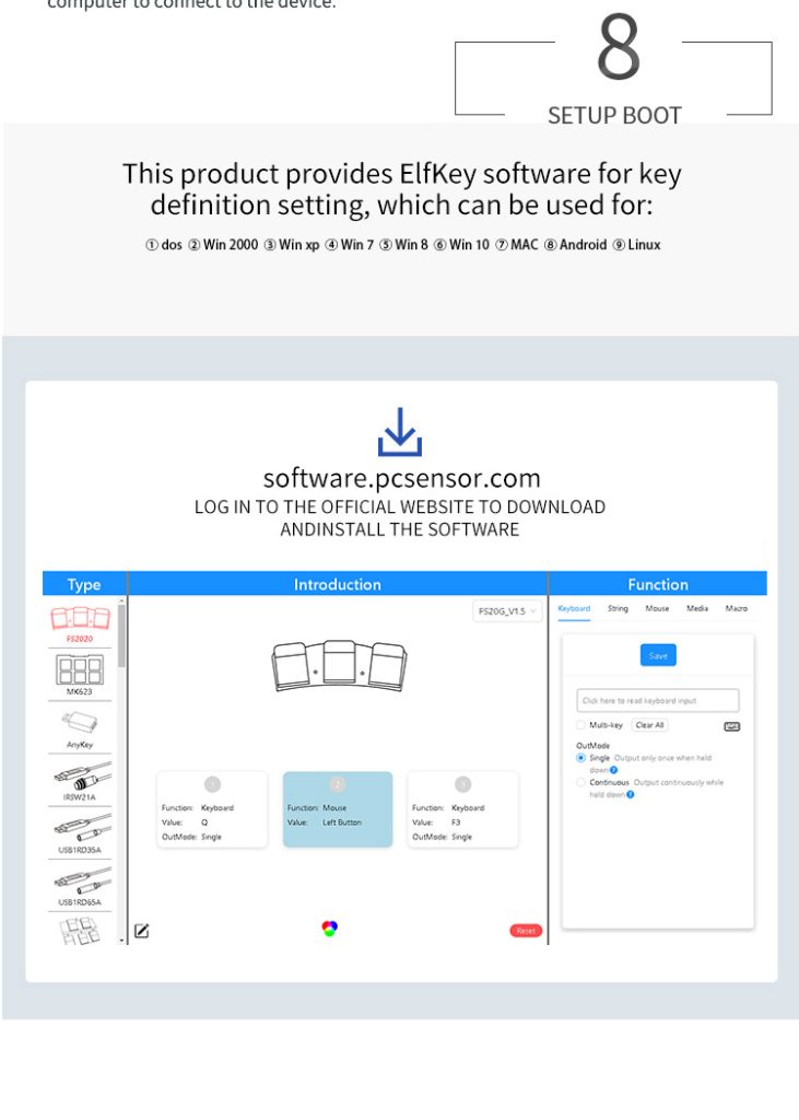 PCsensor Wireless Bluetooth foot switch – PCsensor RDingtech RDing