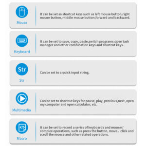 Three-key keypad mini custom shortcut macro programming one-key password start paste copy, game ...